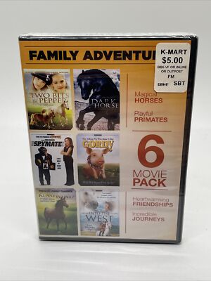 Family Adventures : 6 Movie Bundle Pack (DVD, 2011, 2-Disc Set) New ...
