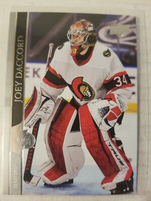 2020-21 UD Extended Series Base #602 Joey Daccord - Ottawa Senators | eBay