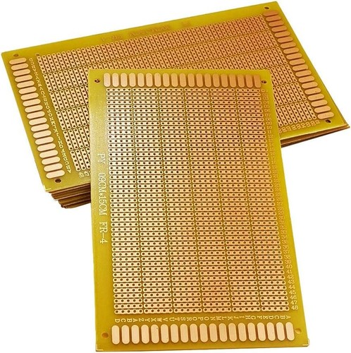YUNGUI 5PCS Perf Board Stripboard,9X15cm Copper fiber glass stripboard ...