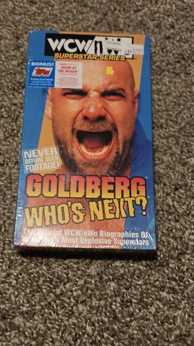 wcw GOLDBERG WHO'S NEXT? W/CARD BRAND NEW FACTORY SEALED vhs wrestling ...
