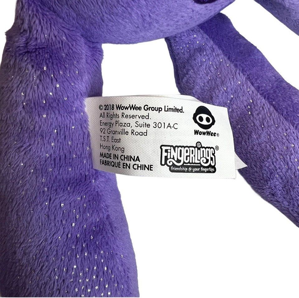 Fingerlings Hugs - Advanced Interactive Purple Plush Baby Monkey Pet | eBay