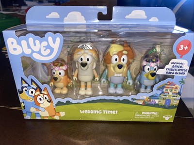 Bluey Wedding Time 4-Pack Uncle Rad Aunt Frisky Flower Girl Bingo NEW ...