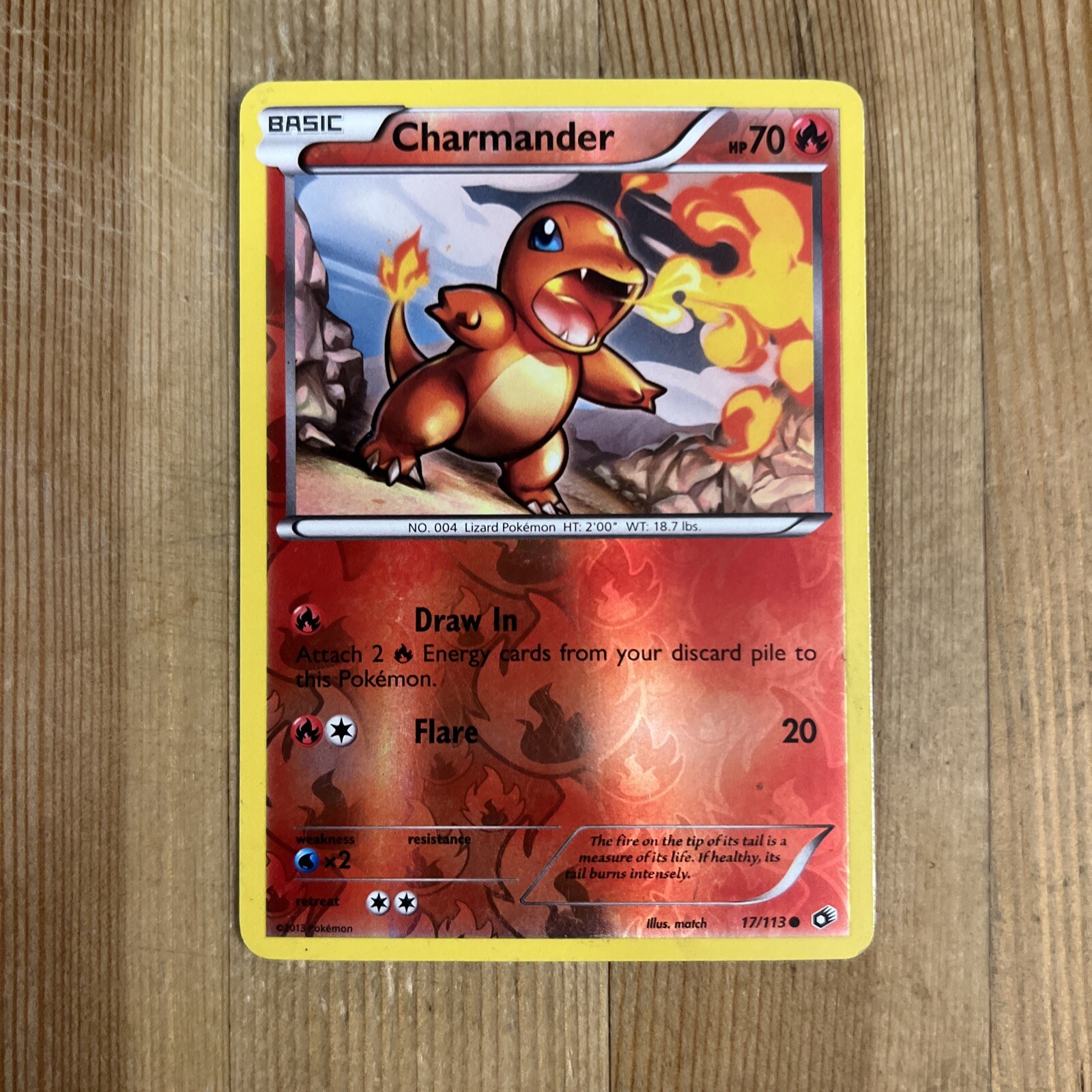 Pokémon TCG Charmander Legendary Treasures 17/113 Reverse Holo Common ...