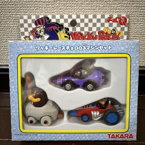 Wacky Races Set 3 Hanna Barbera Mean Machine Varoom Boulder Car Figure ...