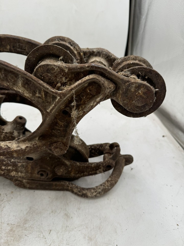 Vintage LOUDEN Adjustable Barn Hay Trolley Pulley | eBay