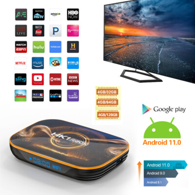 128G HK1 H96 4K Android 11.0 5G WIFI BT Quad Core TV BOX Media Streamer ...