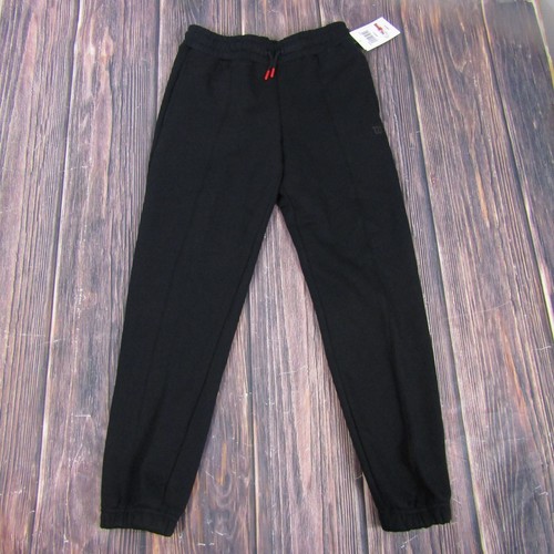 Wilson NEW NWT Teen Large Black Fleece Sweatpants Gym Active Yoga Comfy ...