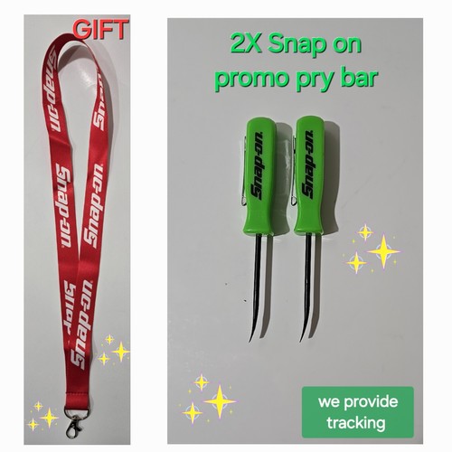 2X Green Snap on tools Promo PRY BAR screwdrivers per order pocket Clip ...