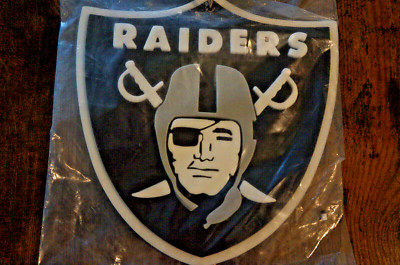 New NFL Las Vegas Raiders SILVER Fan Chain Big BLING Necklace & Giant ...