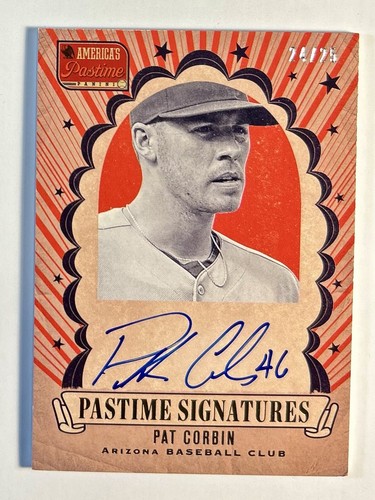 2013-14 Americas Pastime Prime Signatures Pat Corbin /25 Autograph Auto ...