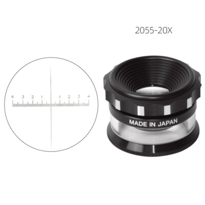 Original PEAK 2055-20X Scale Loupe 20x Portable Magnifier With Standard ...