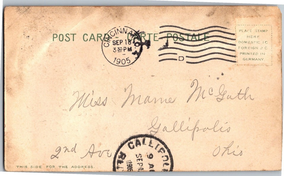 Zoological Garden Cincinnati Ohio, Monkeys Multi View c1905 Vintage ...