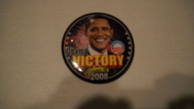 Obama 2008 victory 11-4-08 political pin- 3" pin | eBay