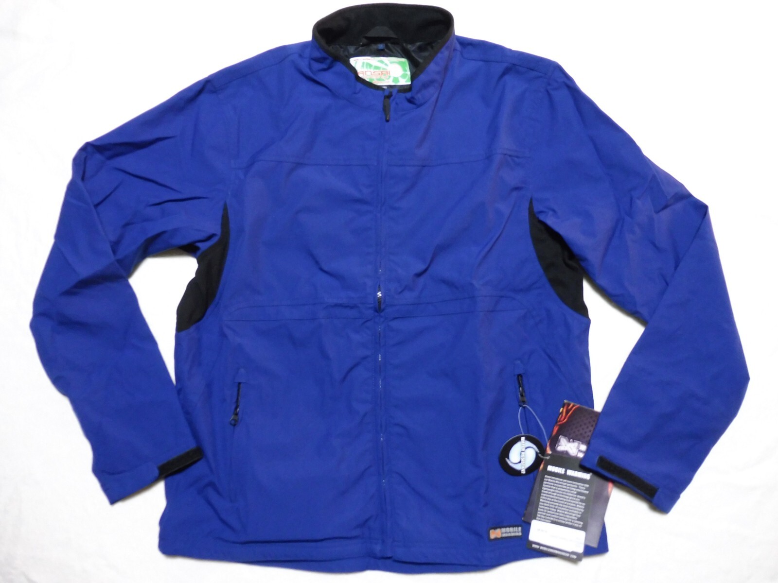 ANSAI GOLF MOBILE WARMING Mens L LARGE BATTERY HEATED RAIN JACKET NWT ...