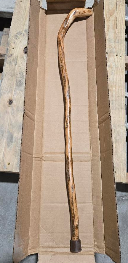 Brazos Rustic Wood Walking Stick Twisted Hickory Traditional Style ...
