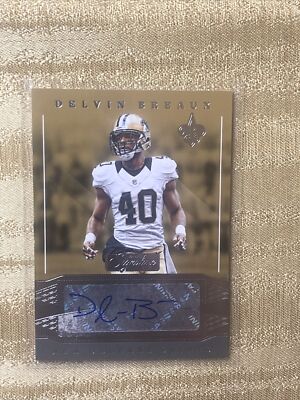 2016 Donruss Signature Delvin Breaux Auto Autograph | eBay
