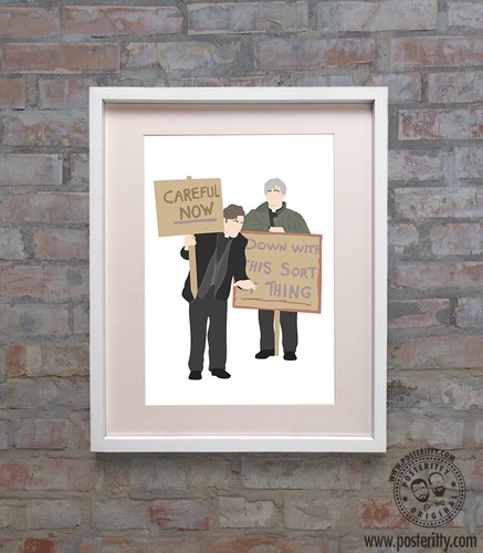 FATHER TED Cinema Protest Minimal Sitcom Art Poster Posteritty Dougal ...