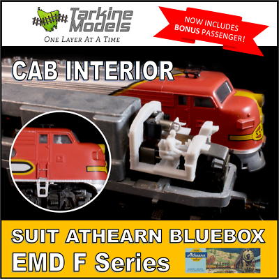 HO Scale Cab Interior - Suit Athearn "BLUEBOX" EMD F Series | eBay