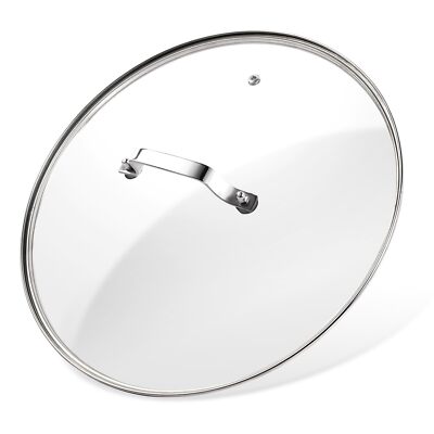 8 Inch Pan Lid - Glass Lid with Stainless Steel Handle for Frying Pan ...