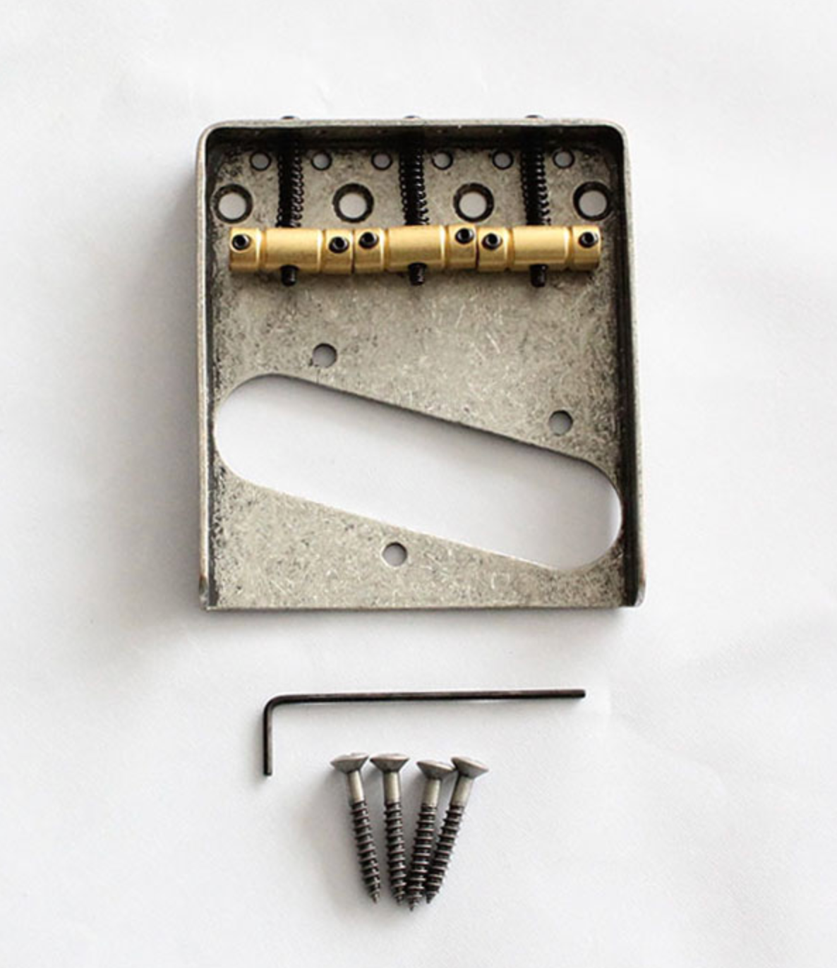 Vintage Relic Aged Guitar Ashtray Bridge with Brass Saddles Fit ...