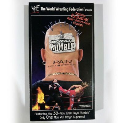WWF Home Video, Royal Rumble 1998, VHS, Used, WWE, WCW, nWo, ECW, AEW ...
