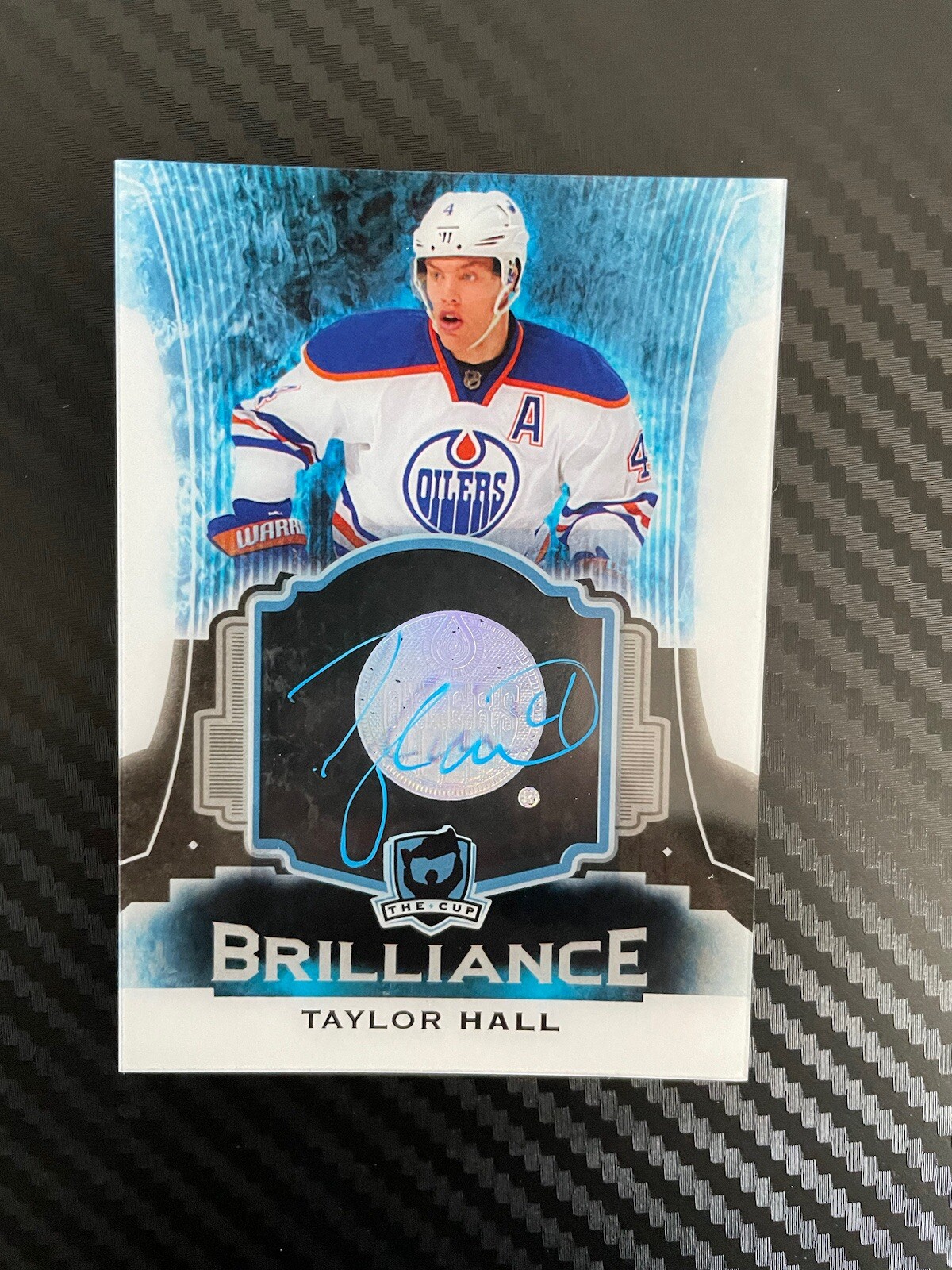 2015-16 UD The Cup - Taylor Hall Brilliance Autograph - Edmonton Oilers ...