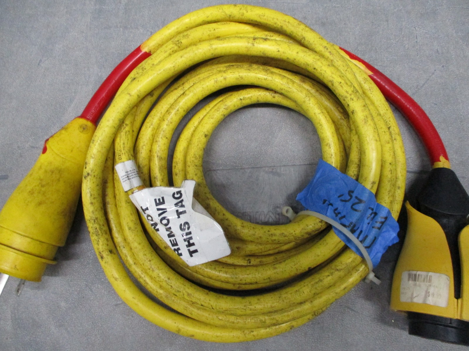 Marinco CS30-25 EEL 30A 125V Shore Power Cordset - 25' - Yellow - Used ...