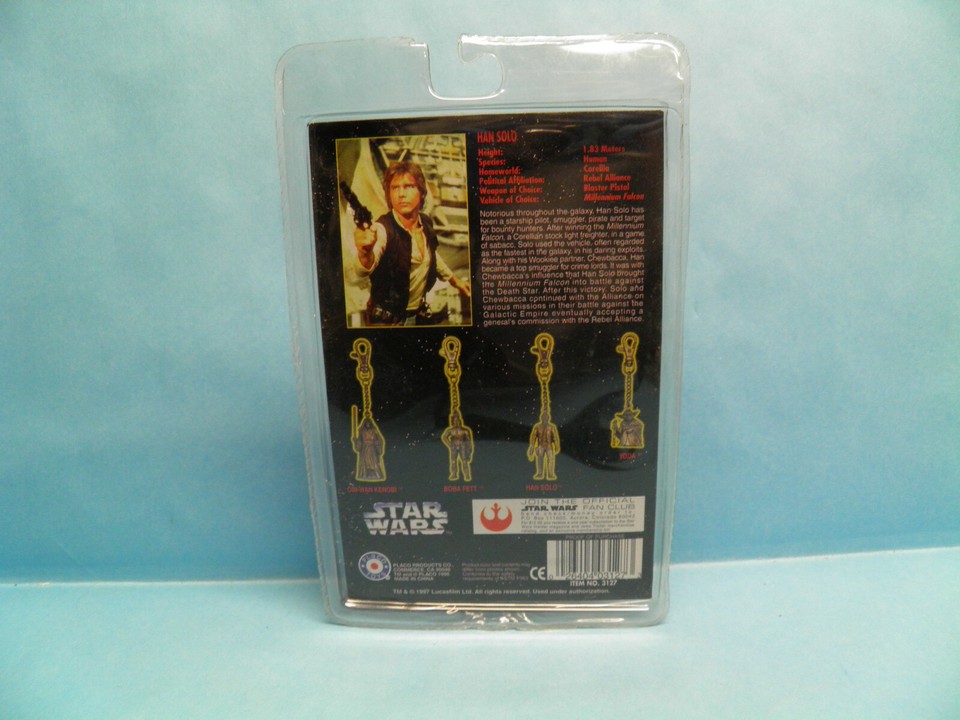 1996 Placo Toys Star Wars Han Solo Die Cast Metal Key Chain (B) | eBay