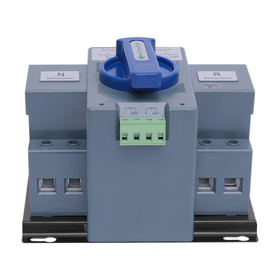 Automatic Transfer Switch 2P 63A 110V AC Generator Dual Power ...