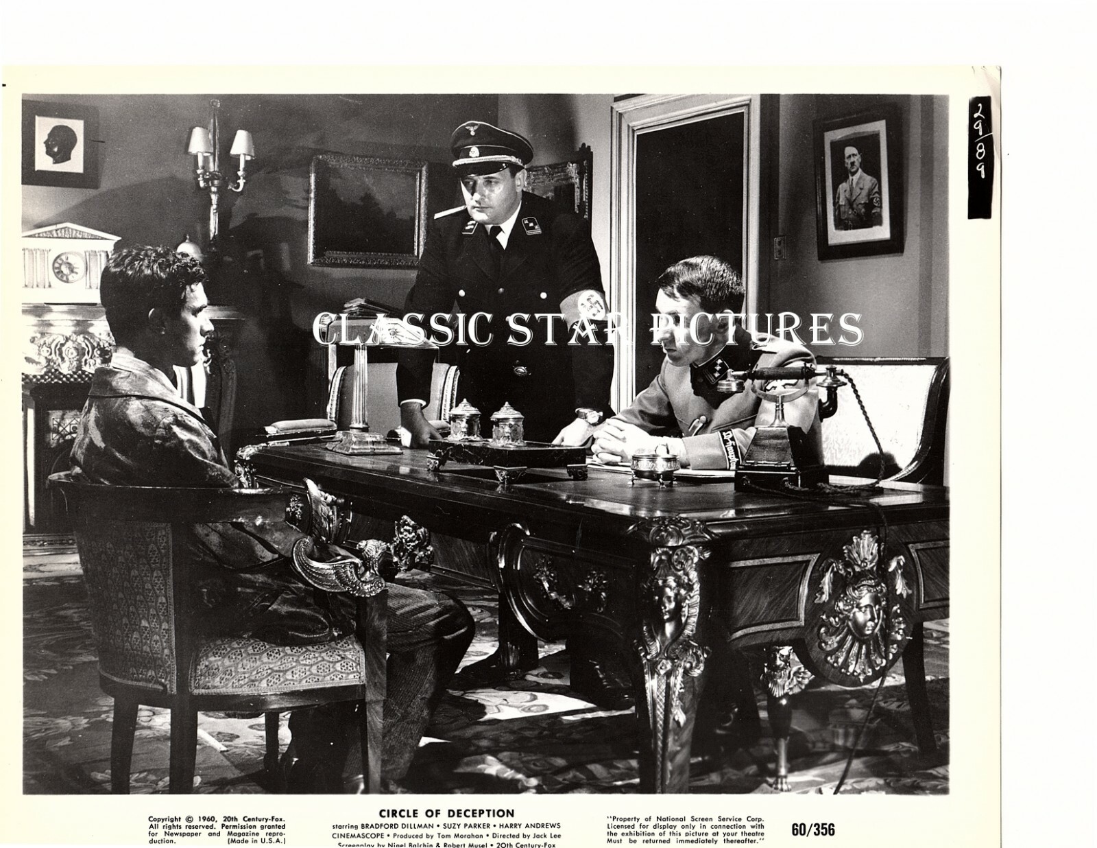 C794 Bradford Dillman George Mikell Circle of Deception 1960 8 x10 ...