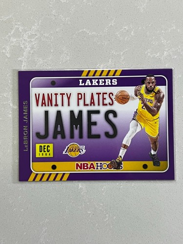 2020-21 Panini NBA Hoops LeBron James Vanity Plates #3 LA Lakers | eBay ...
