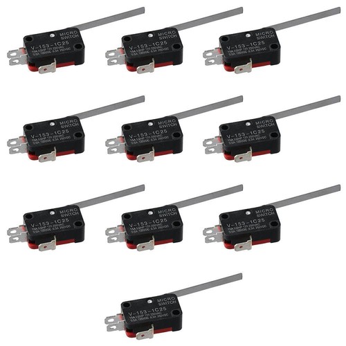 10Pcs SPDT Micro Switch V-153-1C25 Limit Switch Lead Limit Switch PCB ...