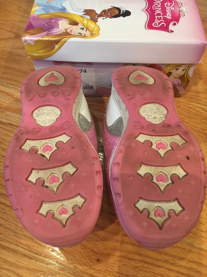 Disney Princess Toddler Size 8 Light Up Sneakers, Cinderella, Ariel ...
