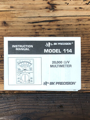 B&K Precision Model 114 Multimeter *Orig* | eBay