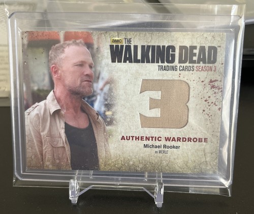 2014 THE WALKING DEAD SEASON 3 MERLE DIXON (MICHAEL ROOKER) RELIC CARD ...