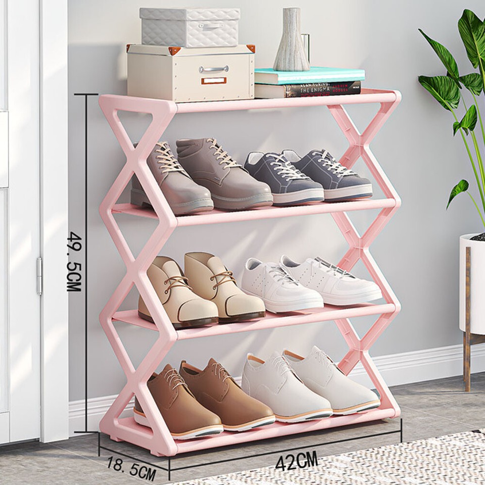 X-Shaped Shoe Rack Multifunctional Steel Assembly Shoecase for Students ...