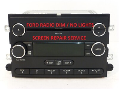 Ford radio display REPAIR SERVICE for Visteon Unit Stereo. Fix burnt ...