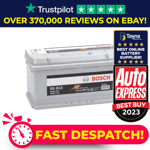 S5 013 Bosch S5 Heavy Duty 019 Car Van Battery S5013 - 5 Year Warranty ...