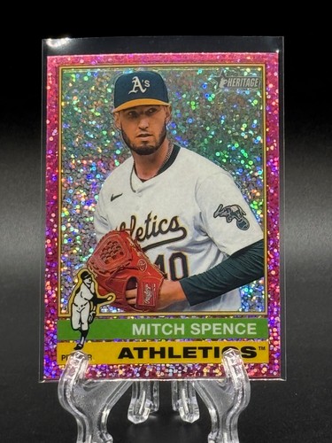 Mitch Spence 2025 Topps Heritage Chrome Pink Sparkle Athletics #373 | eBay