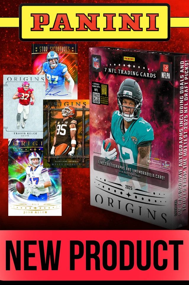 $1 Auctions. RELEASE DAY 2025 Panini Origins Football Hobby Box! | eBay ...