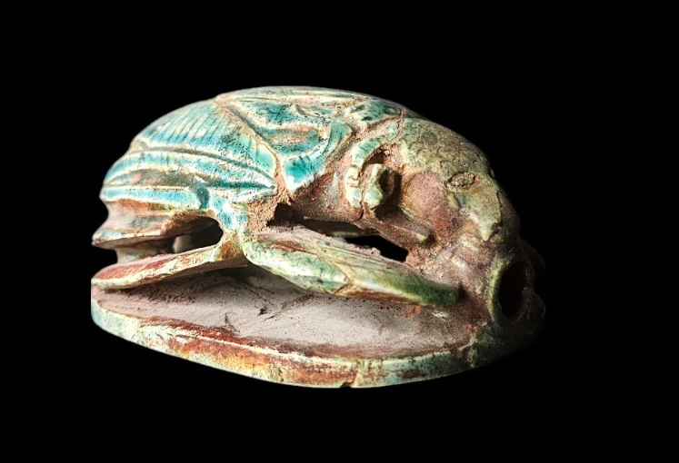 Vintage Antique Egyptian God Amun Ra Scarab Beetle made from Stone ...