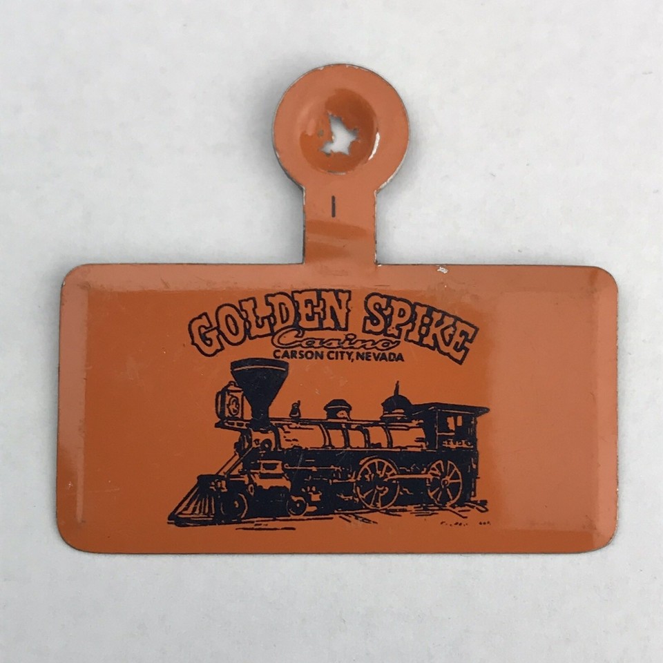 Golden Spike Casino Train Carson City Nevada Fold Over Pin Vintage | eBay