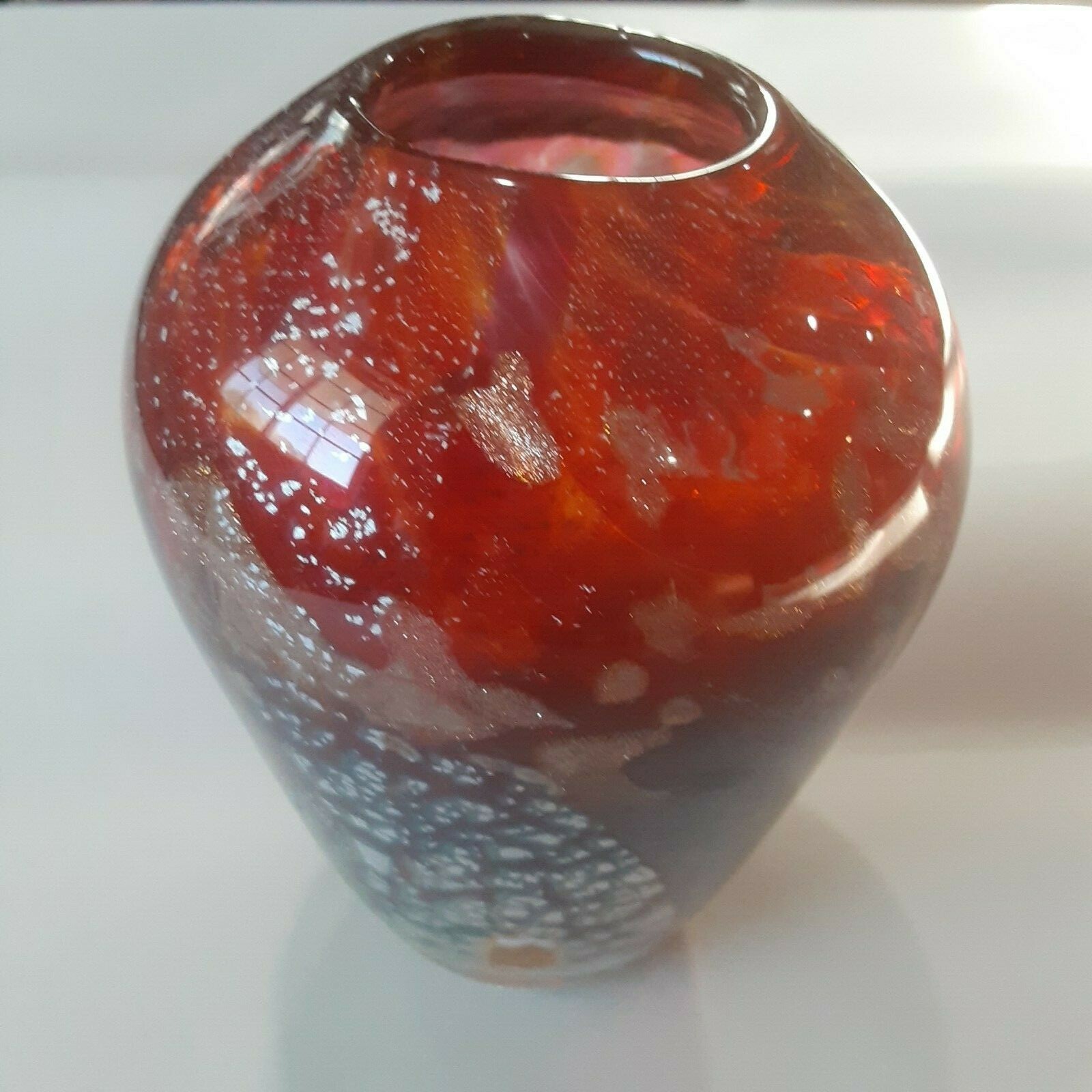 Gordon Redmond - Hand Blown Glass Vase - (Signed & Dated) | eBay