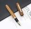 Jinhao 9056 Natural Wood Fountain Pen Handmade M/F Nib Ink Pen With A Converter | eBay