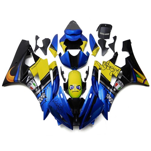 Shark Blue Fairing Kits for Yamaha YZF R6 2006 2007 06 07 ABS Injection ...