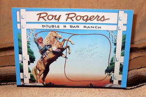 Roy Rogers Double R Bar Ranch Gate Standee W-Autograph & Roy's Photo 10 ...