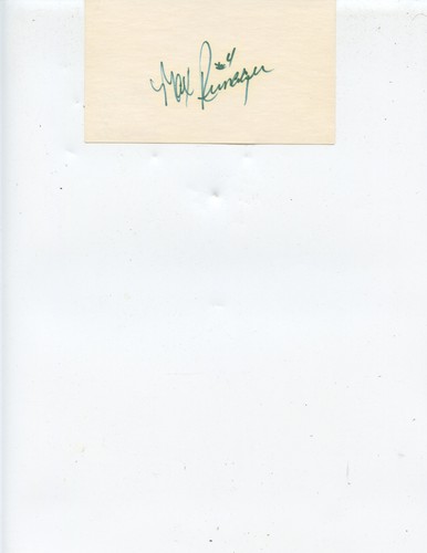 DECEASED EAGLES & 49ERS PUNTER "MAX RUNAGER" SIGNED INDEX CARD ('84 S ...