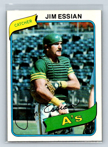 1980 MLB Topps Jim Essian #341 Oakland A's 80-T-BBC | eBay