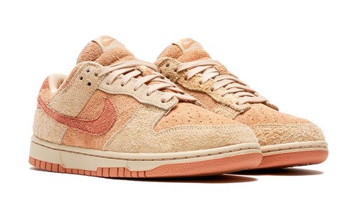 NIKE DUNK LOW SHIMMER/BURNT SUNRISE/AMBER BROWN SUEDE TAN PINK ORANGE ...