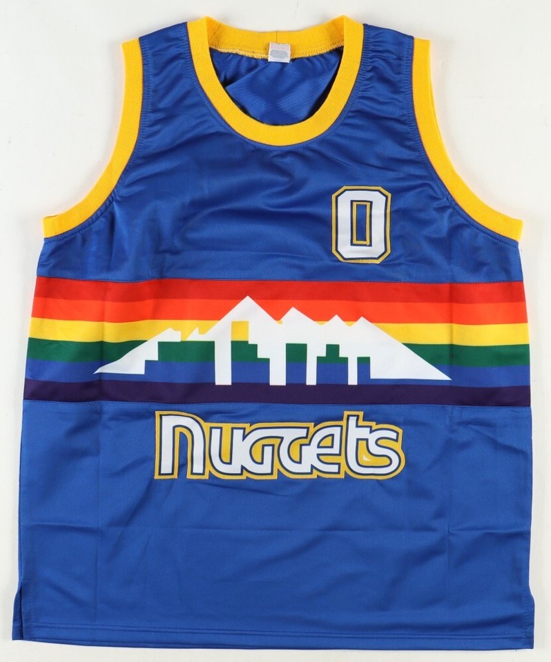 Christian Braun Signed Denver Nuggets Throwback Jersey Ins "23 NBA ...